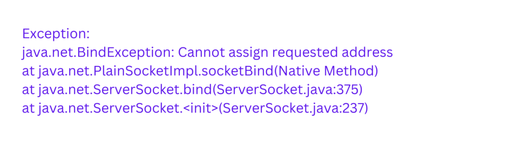 How To Solve The 'java.net.BindException' And Get Your Server Up And ... How To Solve The 'java.net.BindException' And Get Your Server Up And ...